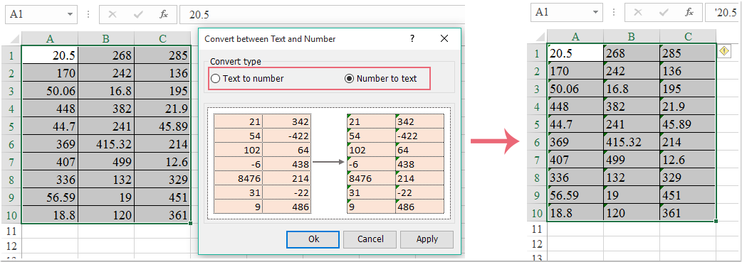 How To Change Or Convert Number To Text In Excel 