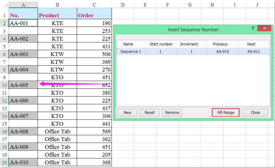 How To Numbering Every Other Row In Excel 