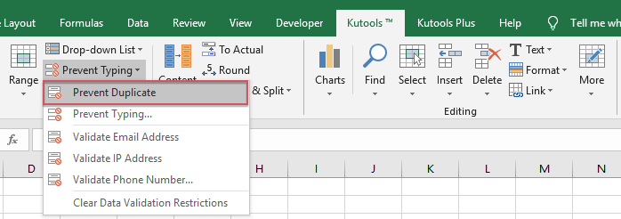 How to only allow unique values in Excel?