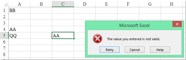 How to only allow unique values in Excel?