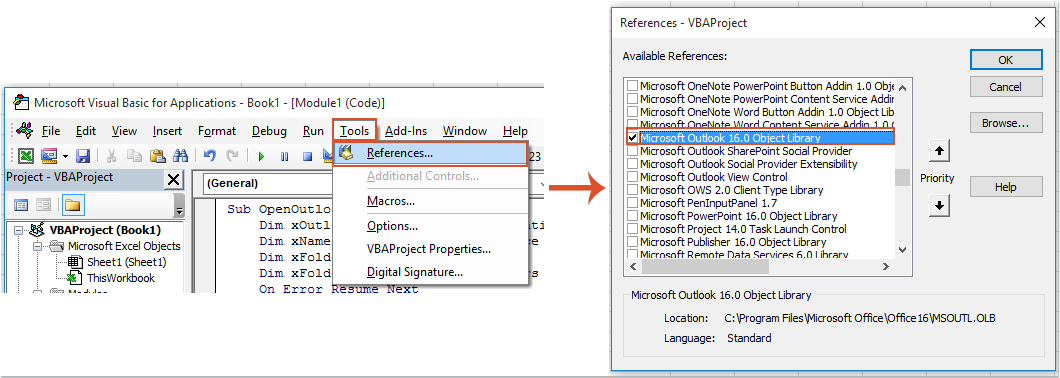 How To Open Specific Outlook Folder From Excel 