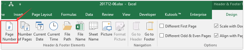 How to start page number at 2 (or different number) in Excel?