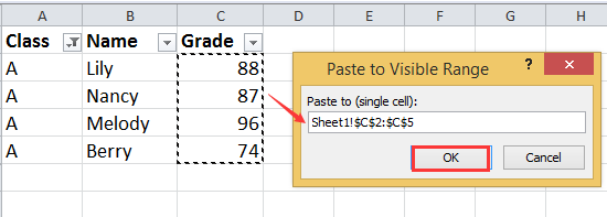 How To Paste Values To Visible filtered Cells Only In Excel 