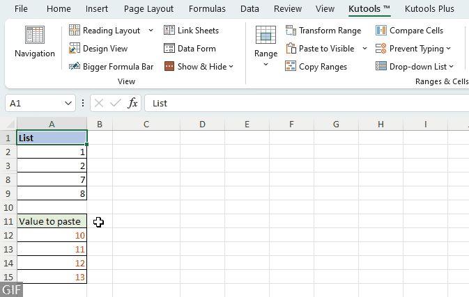 Paste one or multiple values to visible cells only in Excel