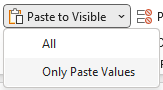 Paste one or multiple values to visible cells only in Excel