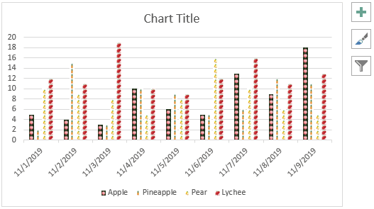 How to make a pictograph (chart with pictures) in Excel?