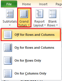 How to convert PivotTable to list in Excel?