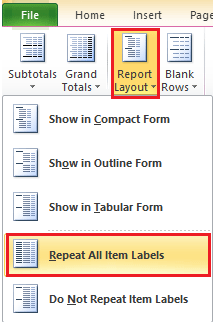 How to convert PivotTable to list in Excel?