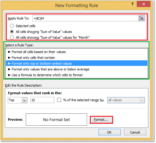 How To Conditional Formatting Pivot Table In Excel