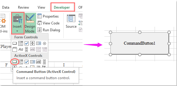 How to play video file from Excel worksheet?