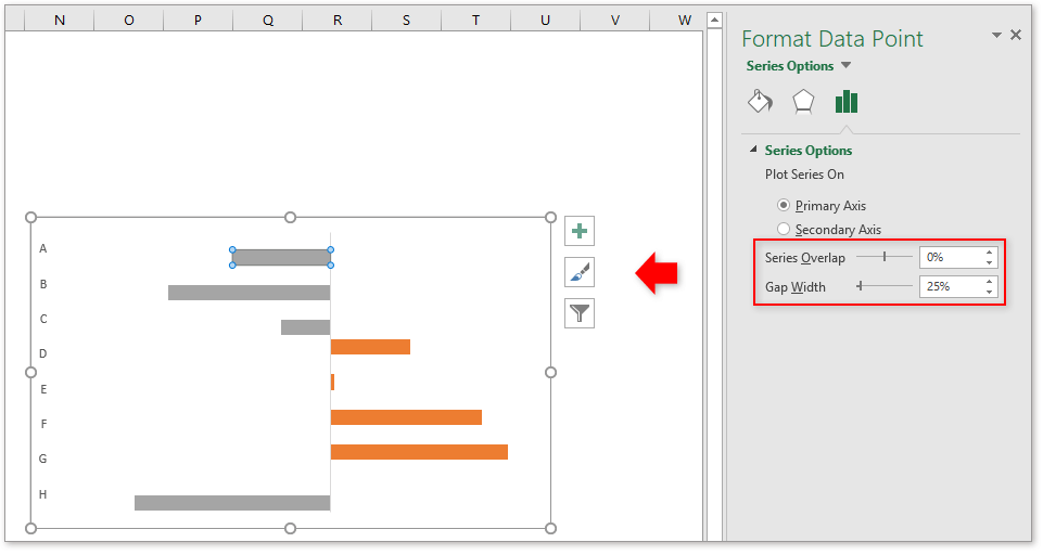 Quickly Create A Positive Negative Bar Chart In Excel 3899