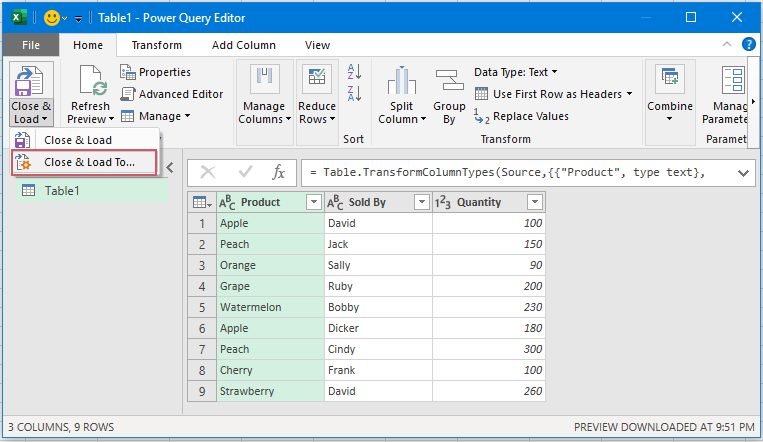 Power Query Compare Two Tables In Excel