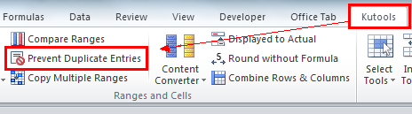 How to prevent duplicate entries in a column in Excel?