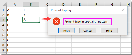 How To Prevent Special Characters Entering In Excel 