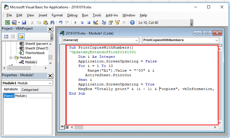How To Print Multiple Copies With Sequence Page Numbers 