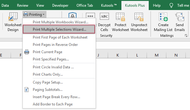 How To Print Multiple Selections On One Page In Excel 