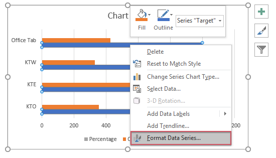 How to create progress bar chart in Excel?