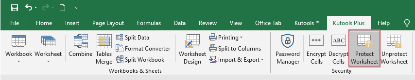 How to set password to protect hidden sheet in Excel?