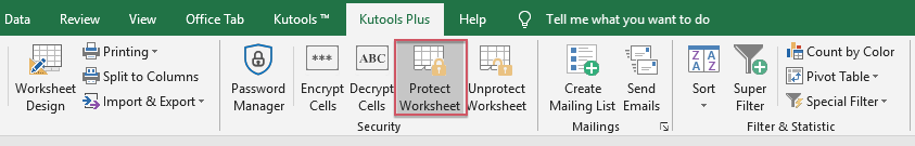 How to protect multiple worksheets at once in Excel?