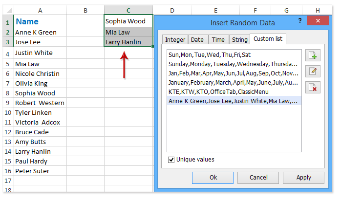 How To Randomly Fill Values From A List Of Data In Excel 0127