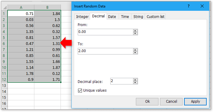 Generate random number with the given specific length in Excel