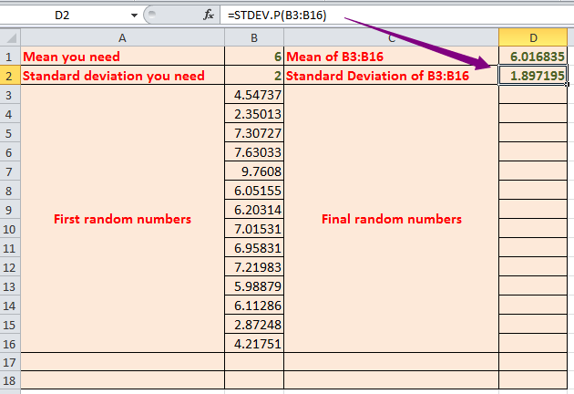 Generate Random Number By Given Certain Mean And Standard Deviation In Excel
