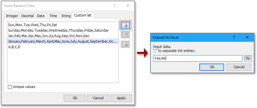 How to generate random Yes or No in Excel?