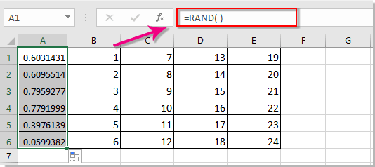 How To Randomly Sort Cells In A Column Or Range In Excel 1741