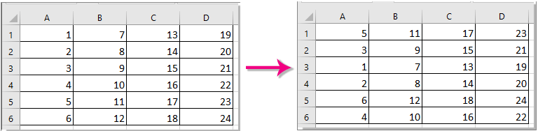 How to randomly sort cells in a column or range in Excel