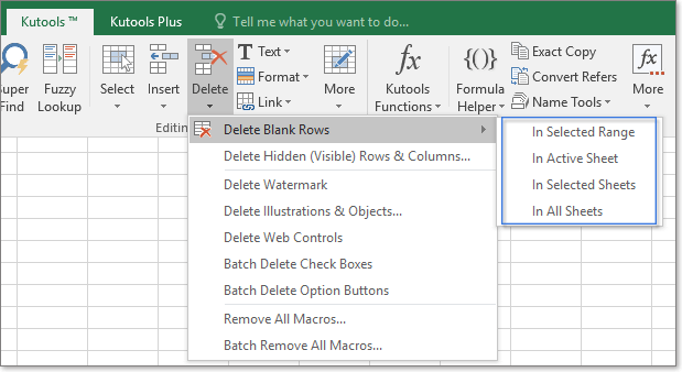 4 easy ways to quickly remove multiple blank or empty rows in Excel