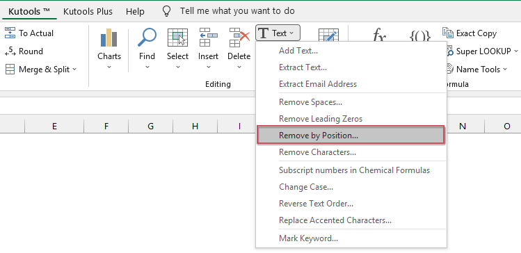 Excel remove characters, words, numbers from text strings