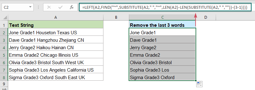 Excel Remove Characters Words Numbers From Text Strings