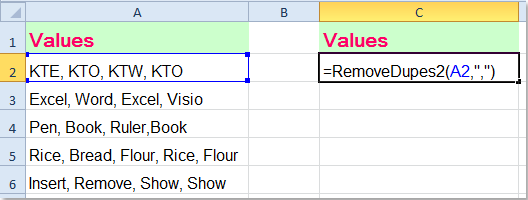 How To Remove Duplicate Characters Or Words In String Of A Cell 