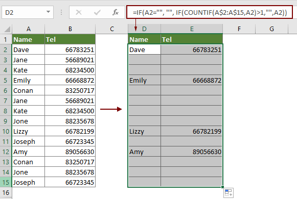 How To Remove Duplicates And Replace With Blank Cells In Excel 