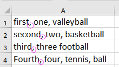 How to remove first comma from text string in Excel?
