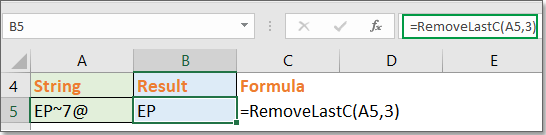 How To Remove First Or Last N Characters From A Cell Or String In Excel