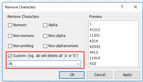 How to remove all instances of a character in Excel range?
