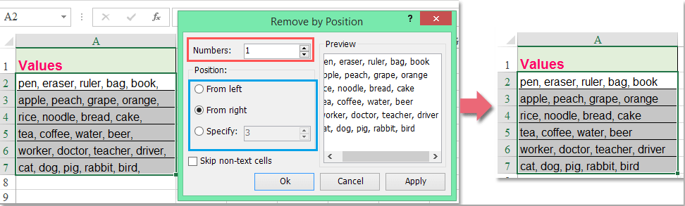 How To Remove Last Ending Comma From Cell In Excel 
