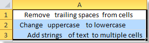 How to remove leading and trailing spaces in Excel