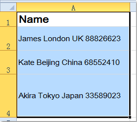 How to quickly remove line breaks in Excel?