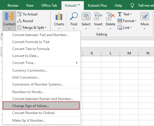 How to remove negative sign from numbers in Excel?