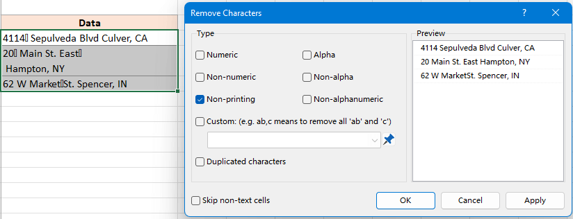 Excel Remove Spaces Leading Trailing Extra Or All Spaces