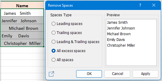 Excel Remove Spaces: Leading, Trailing, Extra or All Spaces