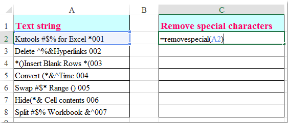 How To Remove Some Special Characters From String In Excel 