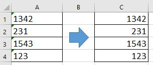 How to remove text indicator (‘) in Excel?