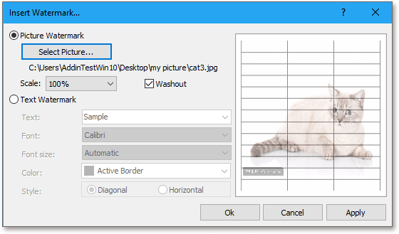 How to quickly remove watermark in Excel?