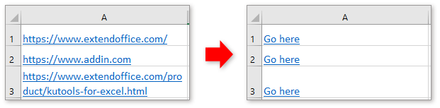 Batch rename multiple hyperlinks at once in Excel