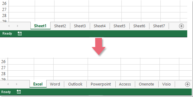 How to rename multiple worksheets in Excel?