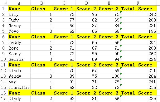 How to repeat heading row every nth row in Excel?