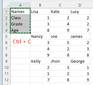 How to repeat range of cells multiple times in Excel?